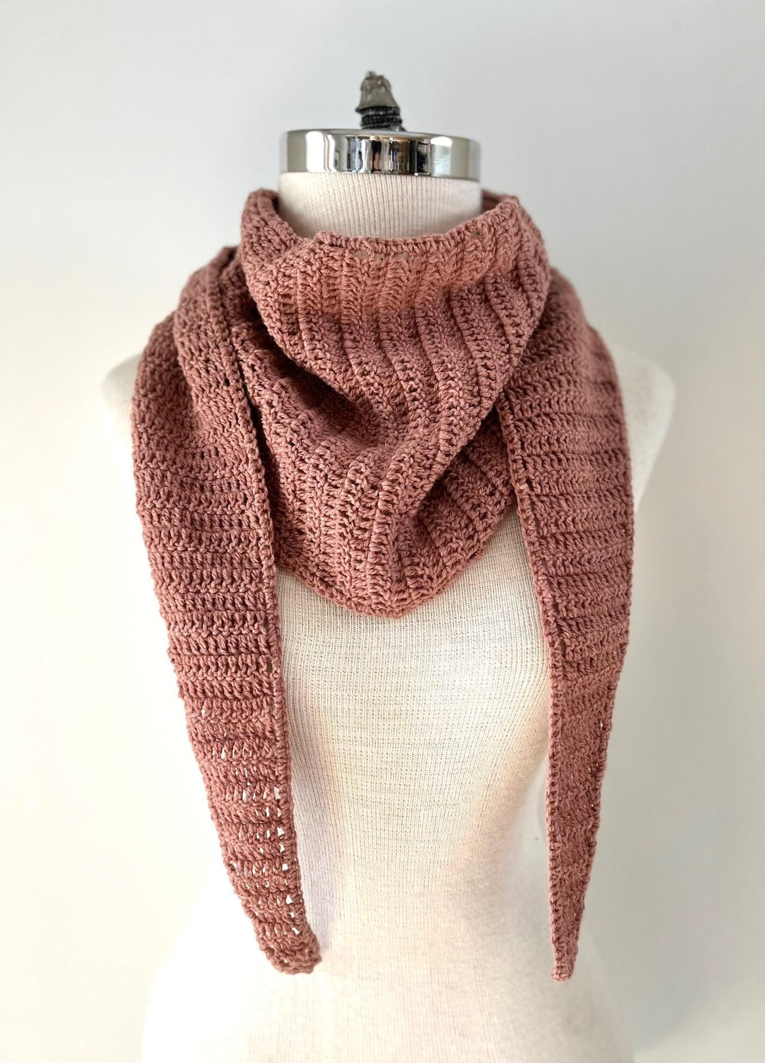 October Easy Crochet Scarf, Triangular Scarf, Easy Crochet Scarf ...