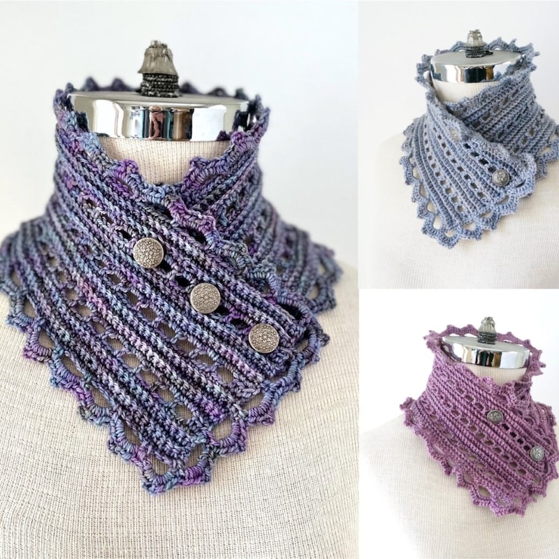 Floral Lace Scarf Patterns - Etsy