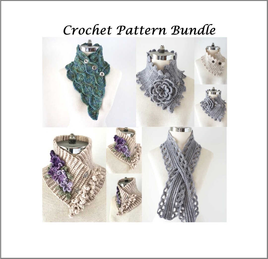 Crochet Pattern Collection 9 Combo Using DK Weight Yarns, Includes 4 ...