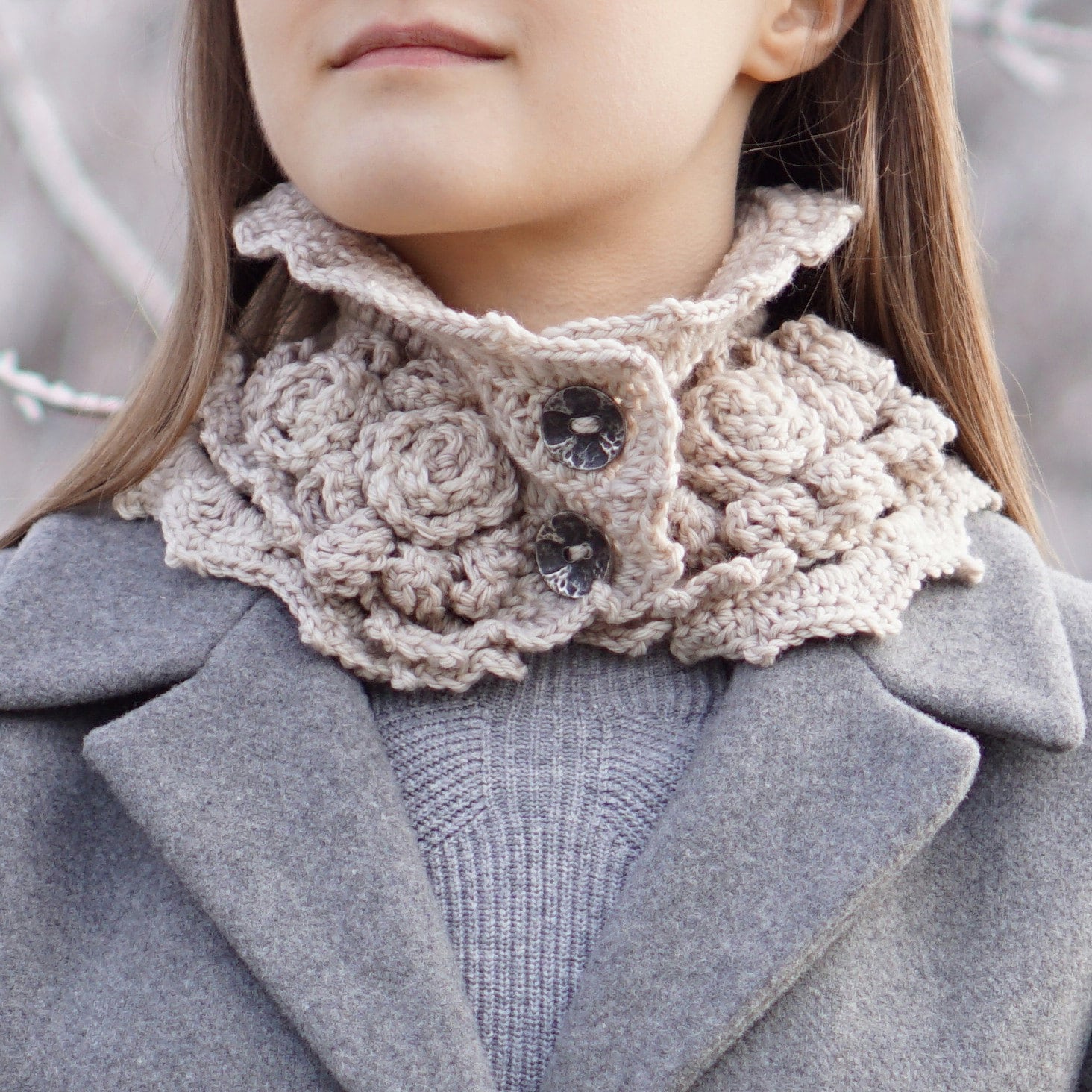 Rose Scarf Crochet Pattern: Elegant Rose Scarf Crochet - Etsy Canada