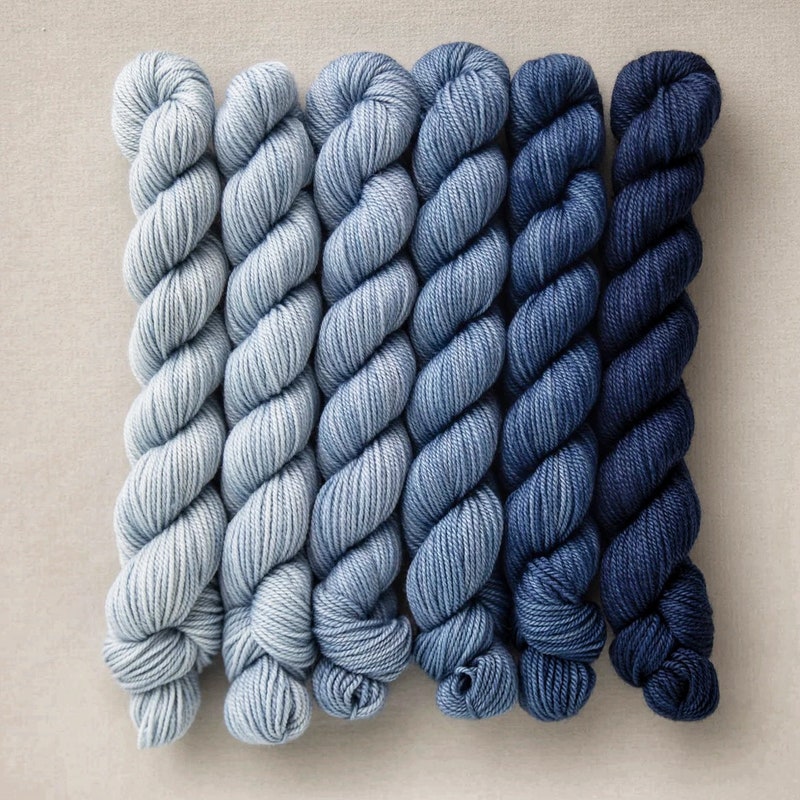 Blue Yarn - Etsy