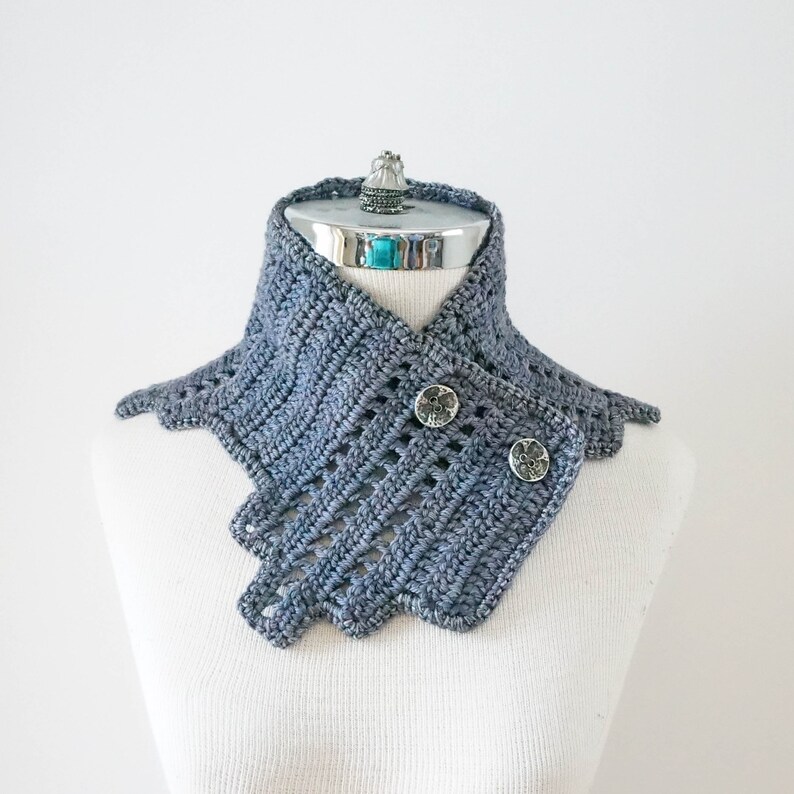 Modern Edge Collar Scarf Crochet Pattern, Crochet Scarf Pattern ...