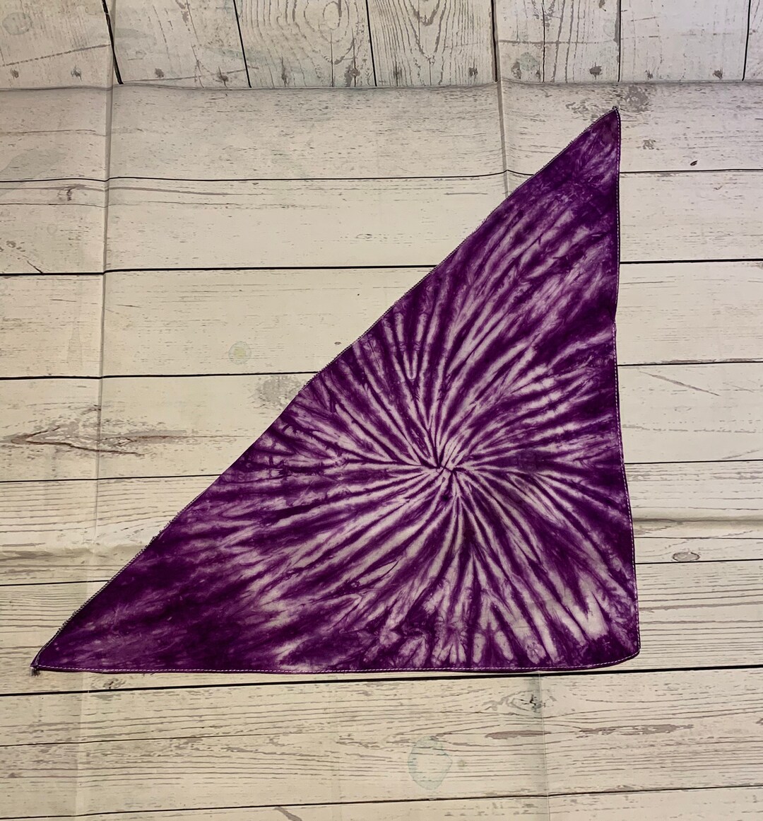 Bandana- Triangle Shaped Tie Dyed Bandana - Etsy