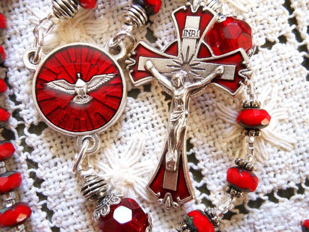 Holy Spirit Confirmation Rosary/catholic Confirmation Rosary - Etsy