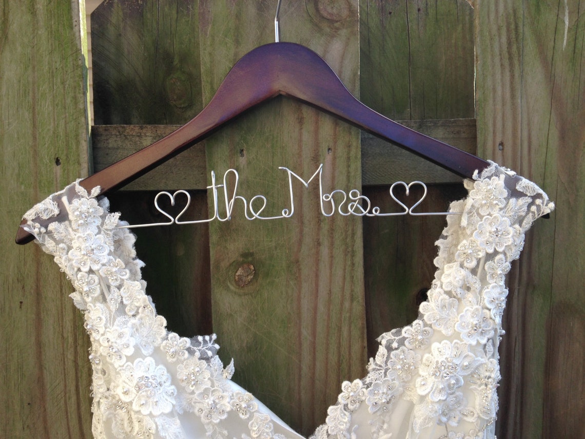 Bridal Dress Hanger Wedding Hanger Bride Hanger Bridal | Etsy