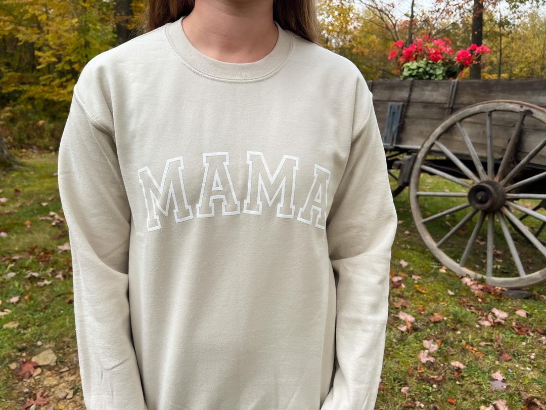 Puff Letters Mama Sweatshirt, New Mom Gift, Parent Shirt, I Love My ...