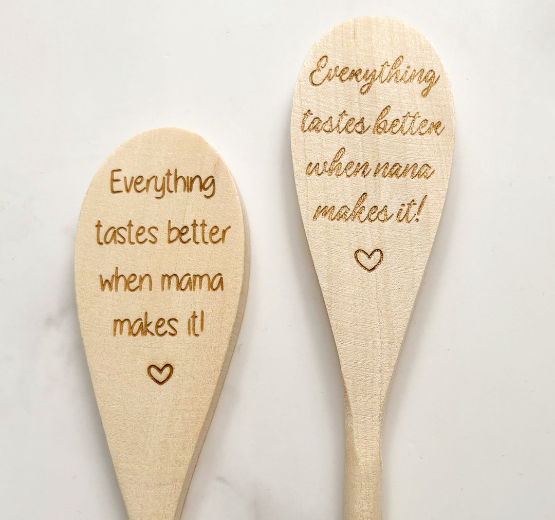 Mother's Day Wooden Spoon, Kitchen Gift, Mama, Nana, Mother's Day ...