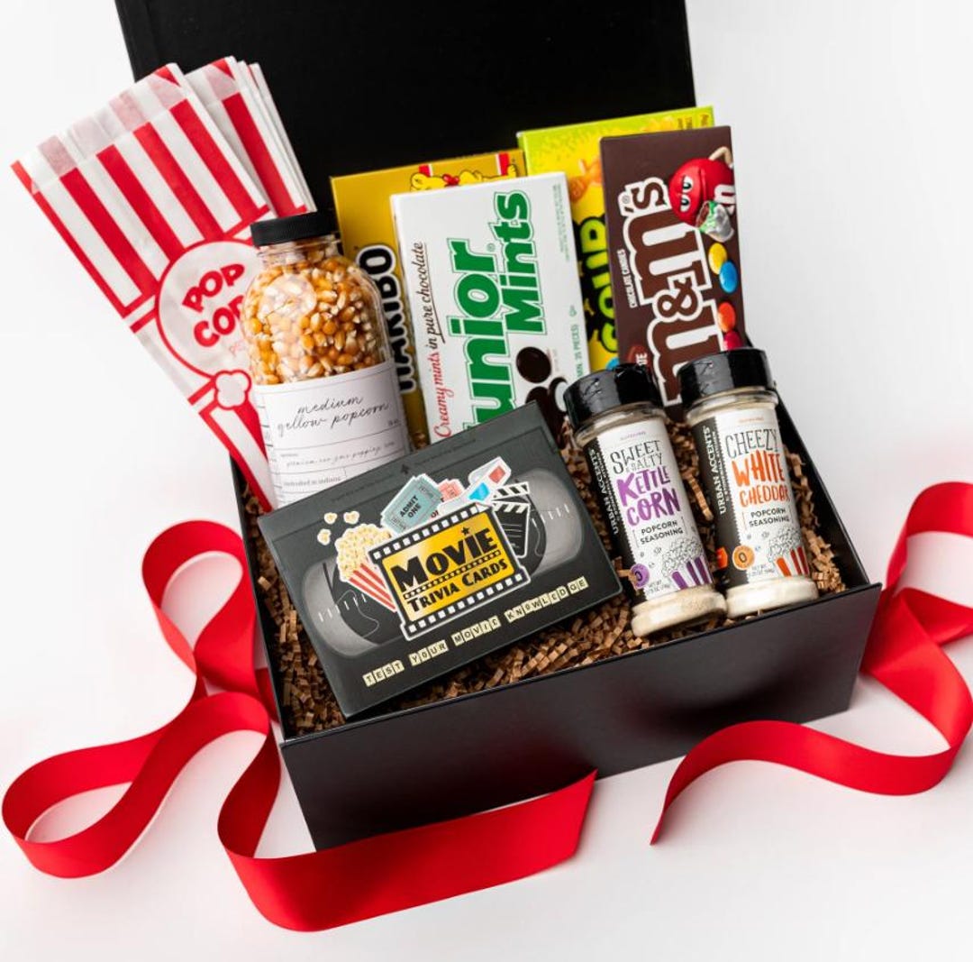 Movie Night Gift Box, Staycation, Date Night, Snack, Sweet and Salty ...