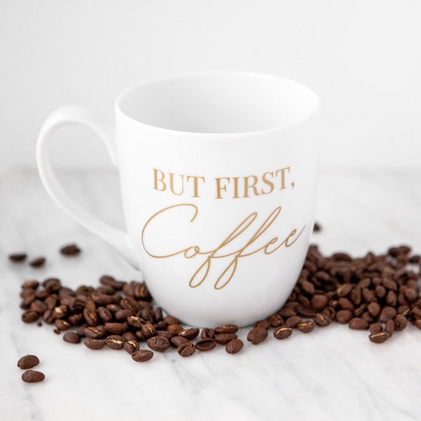 But First Coffee / but First Coffee Mug / Skull Mug / Statement Mug ...