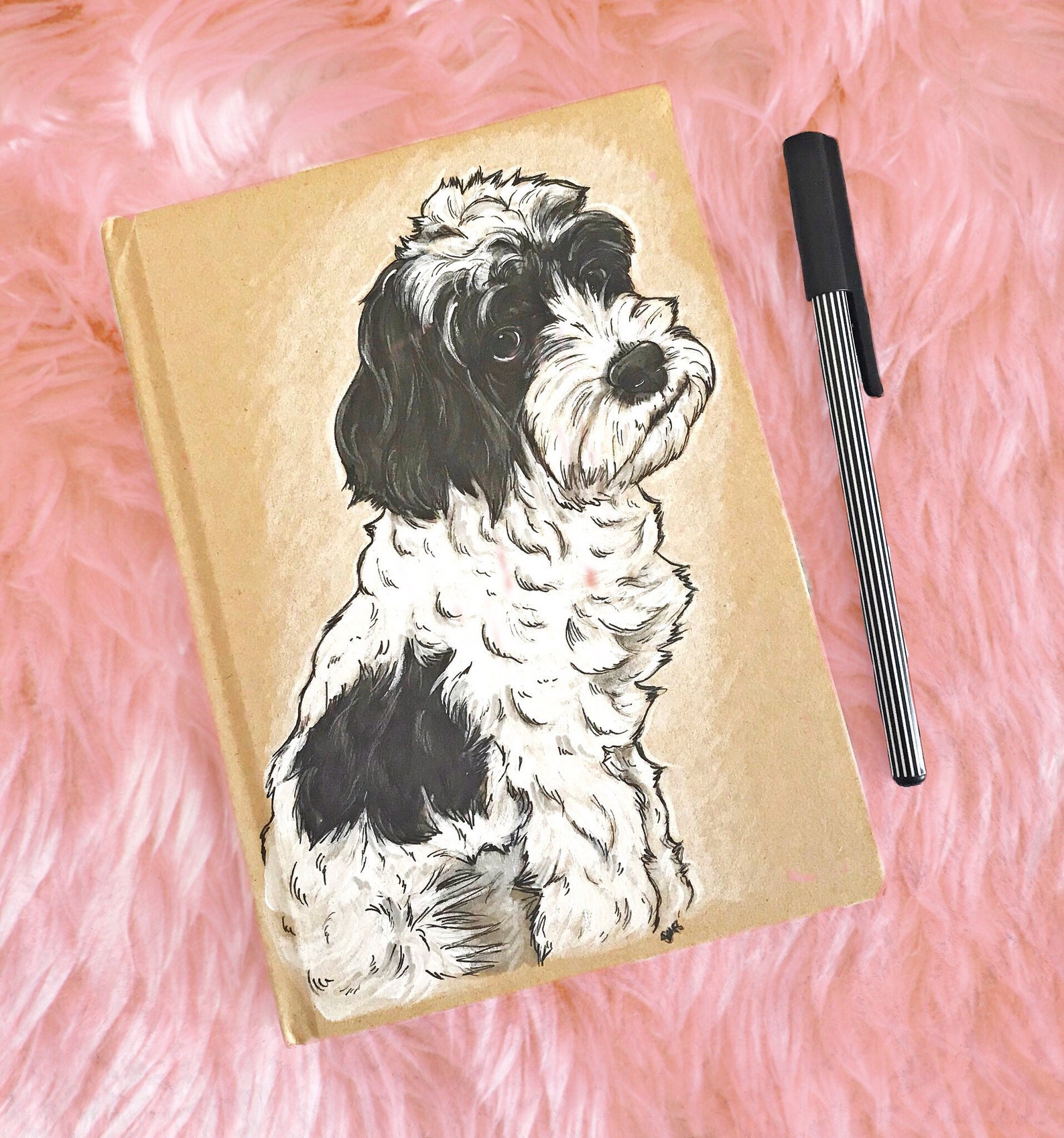 Pet Portrait Notebook Stationery Personalised A5 Dog - Etsy