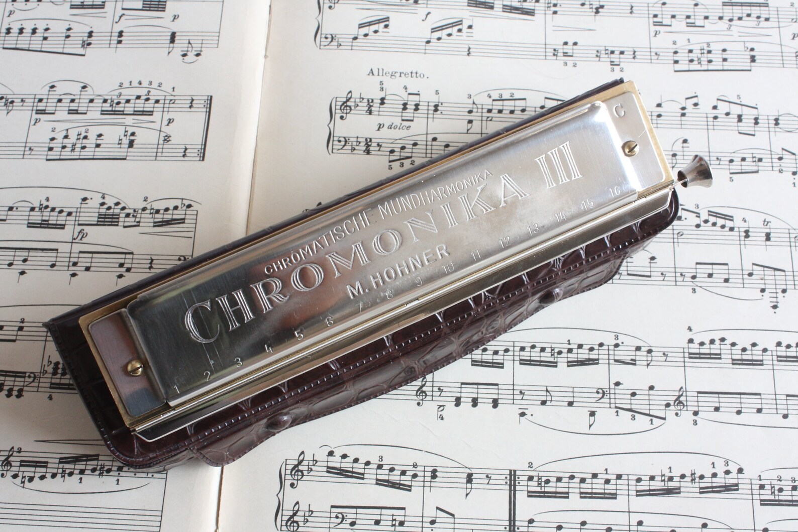 Vintage Harmonica M. Hohner chromonika Iii Key of - Etsy