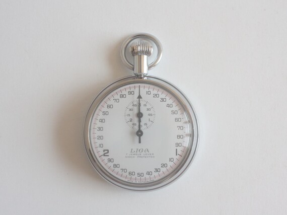 Rare Stopwatch 1/100 sec Liga, Well Working Sport Ti… - Gem