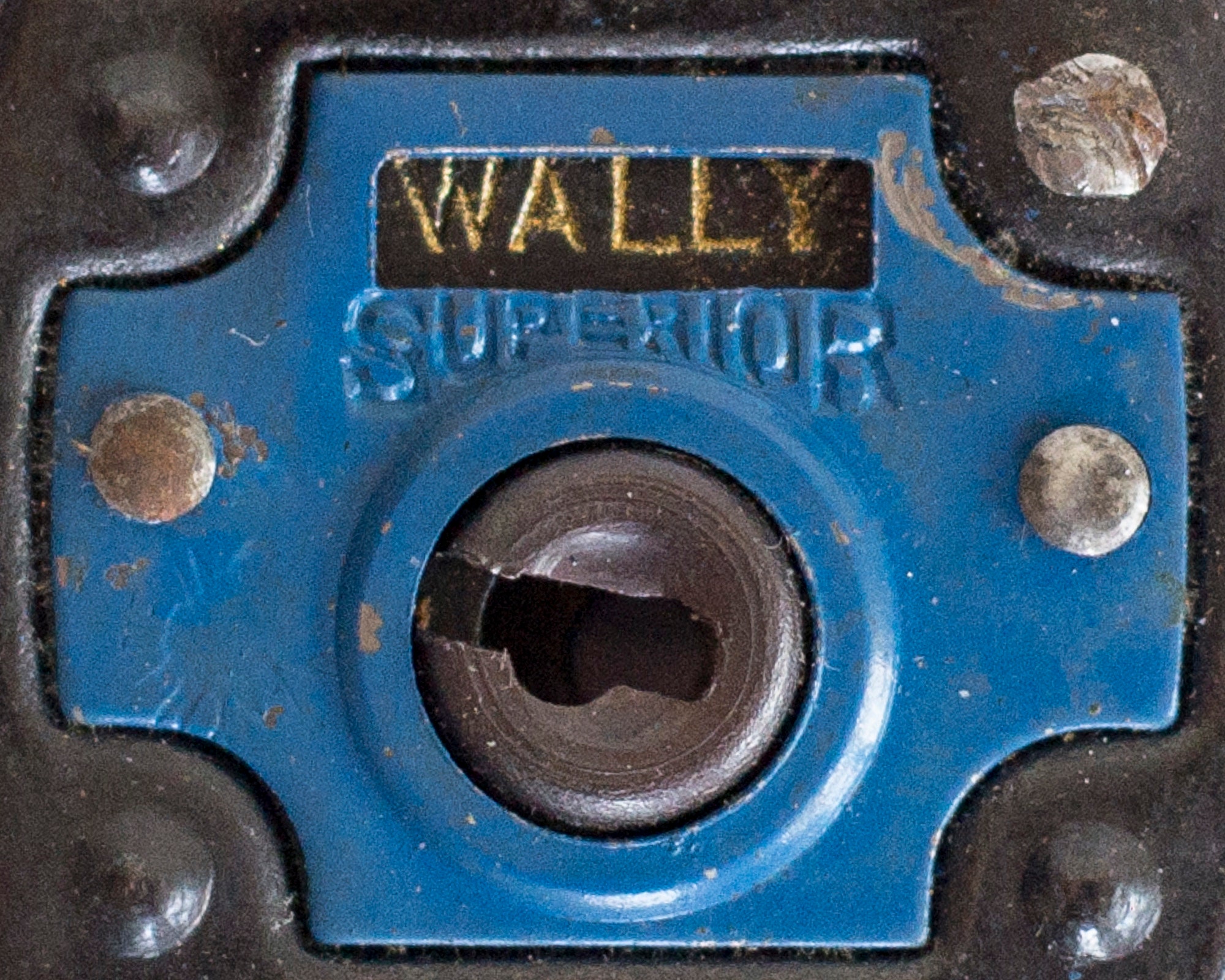 German Padlock wally With Keys Old Blue Padlock | Etsy