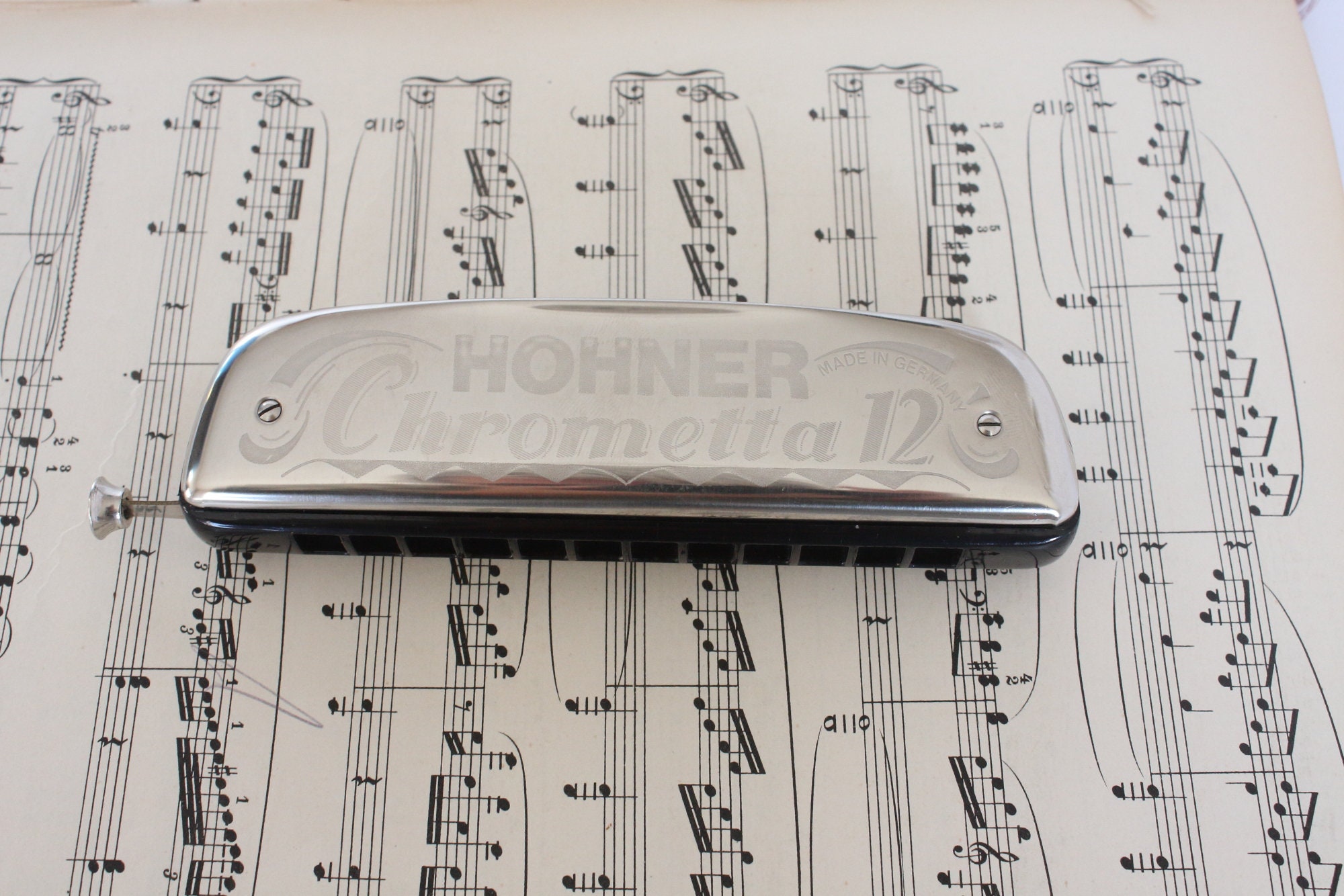 Hohner Chrometta 12 Vintage Harmonica M.Honher Key Of C | Etsy