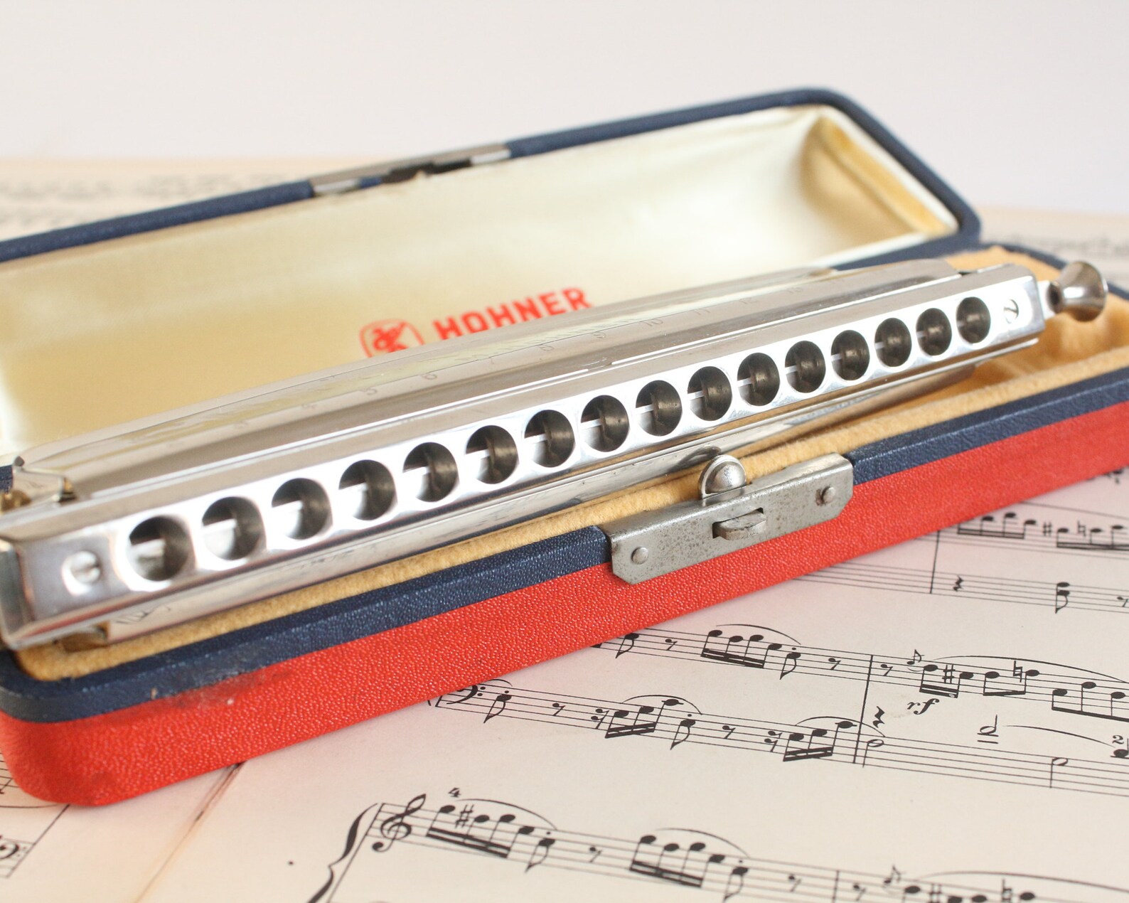 Vintage Harmonica M. Hohner chromonika Iii Key of - Etsy
