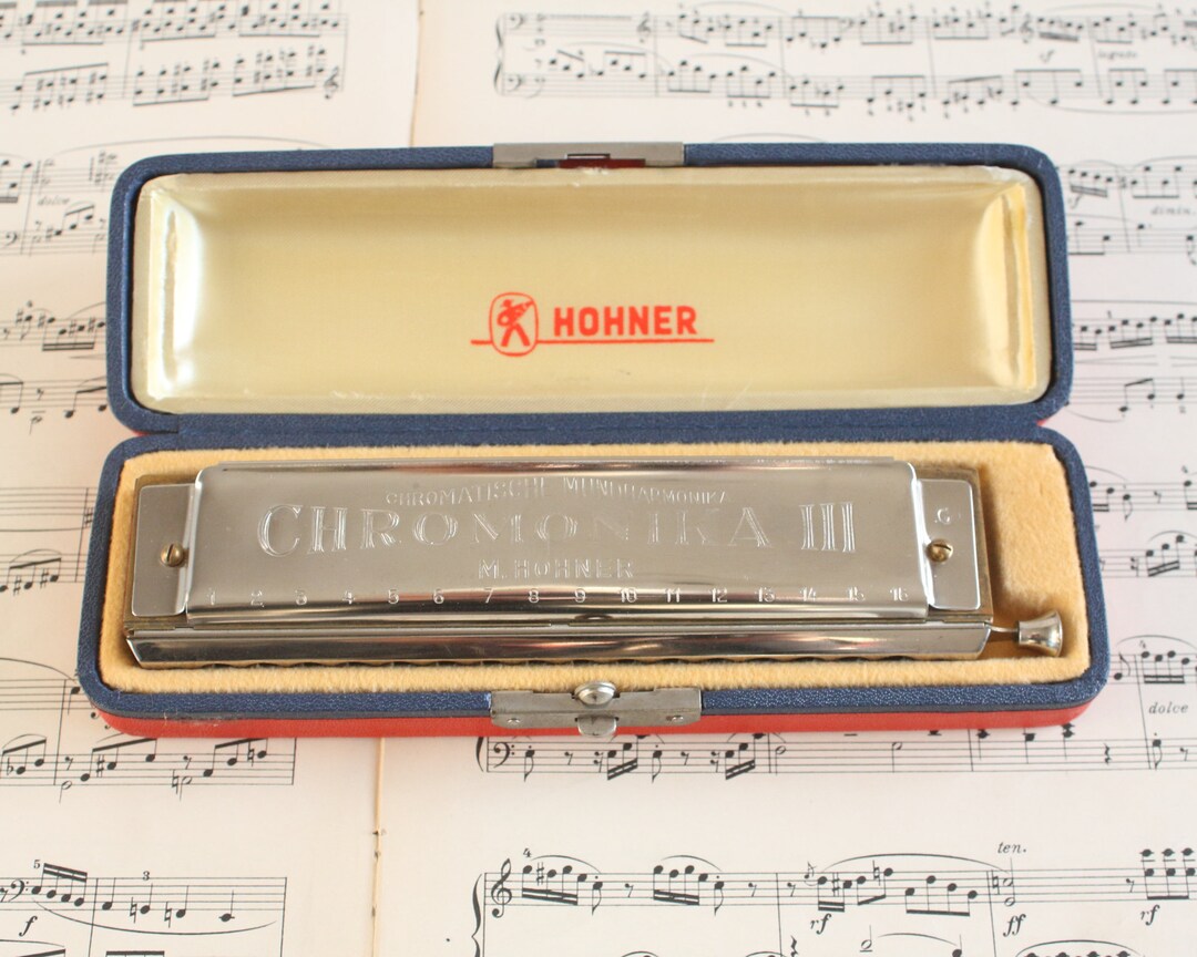 Vintage Harmonica M. Hohner chromonika Iii Key of - Etsy
