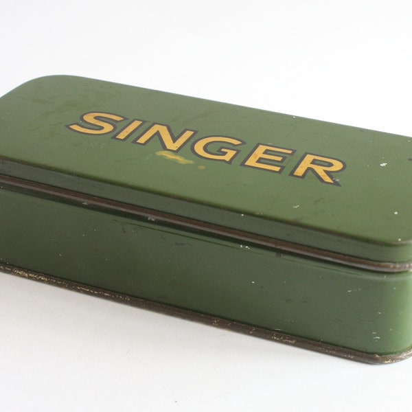 Singer Sewing Machine Tin Box - Etsy