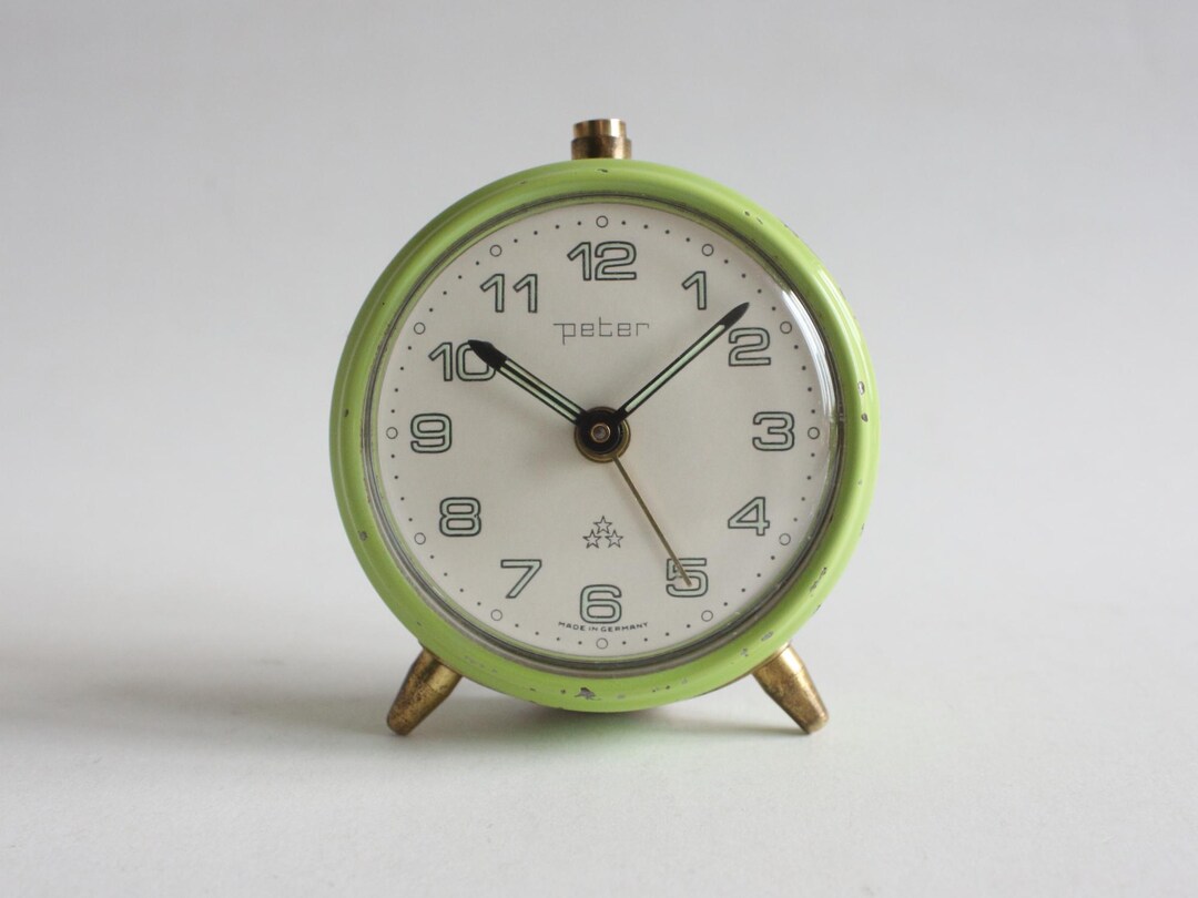Alarm Clock PETER, Vintage German Clock, Working Small Table Mantel ...
