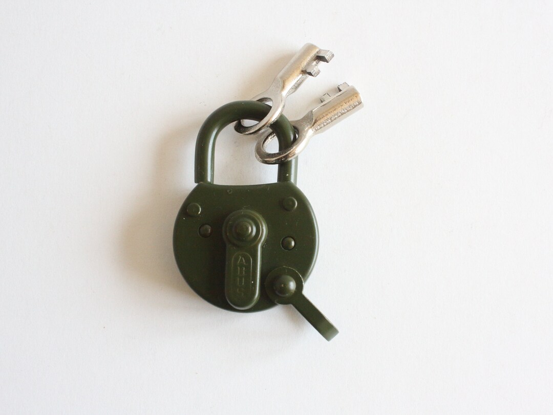Rare BUND Padlock ABUS With Key Vintage Military Padlock Vintage Decor ...