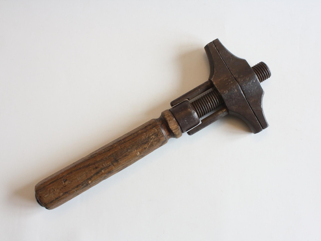 Antique Wrench French Tool, Peugeot Freres Vintage Adjustable Spanner ...