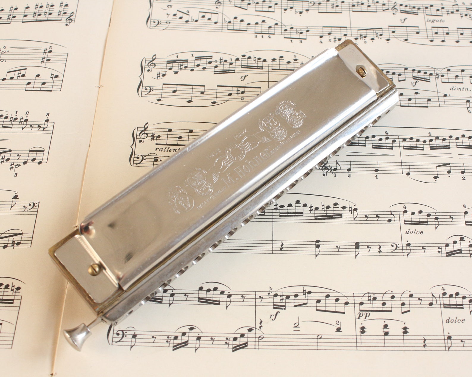 Vintage Harmonica M. Hohner chromonika Iii Key of - Etsy