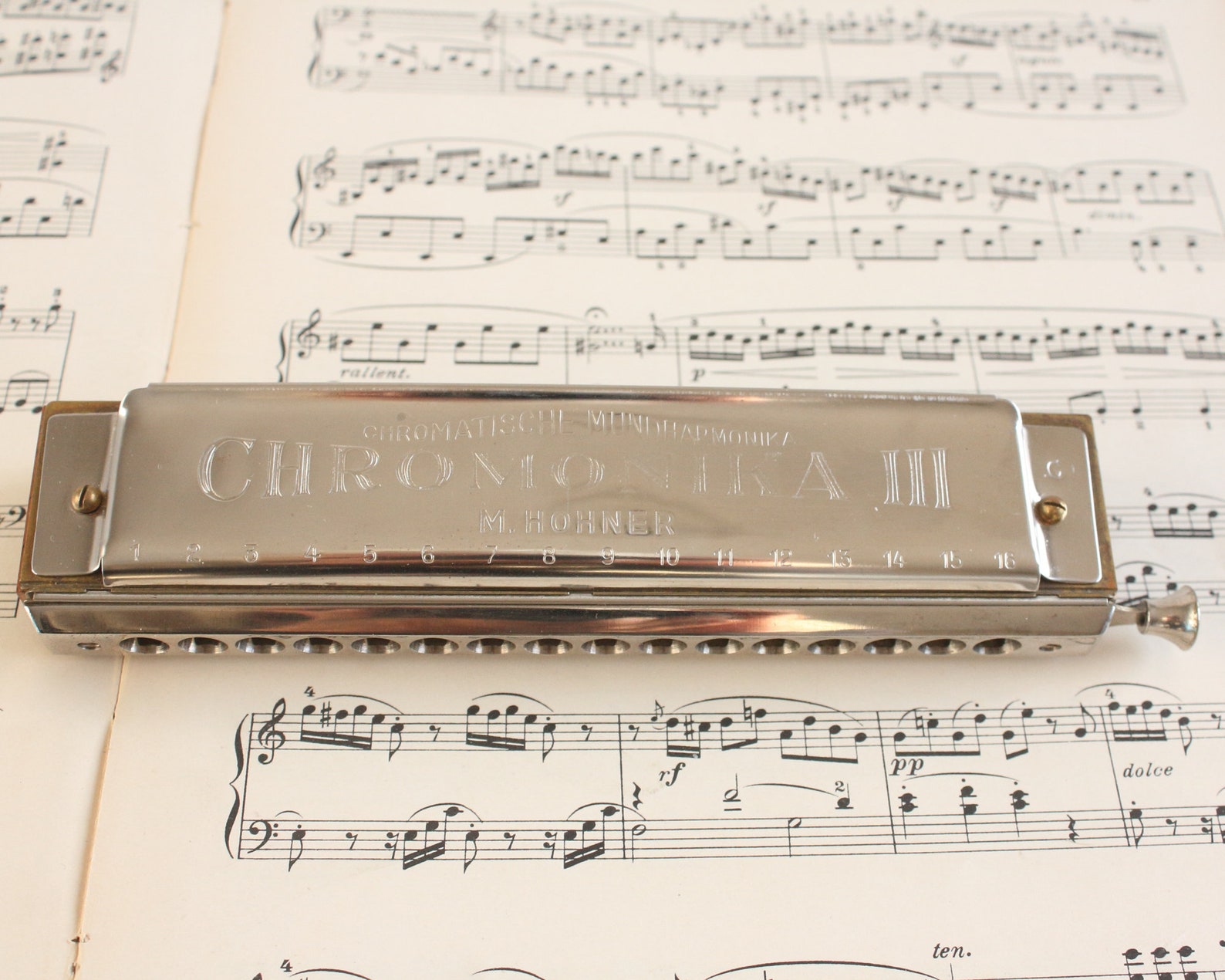 Vintage Harmonica M. Hohner chromonika Iii Key of - Etsy