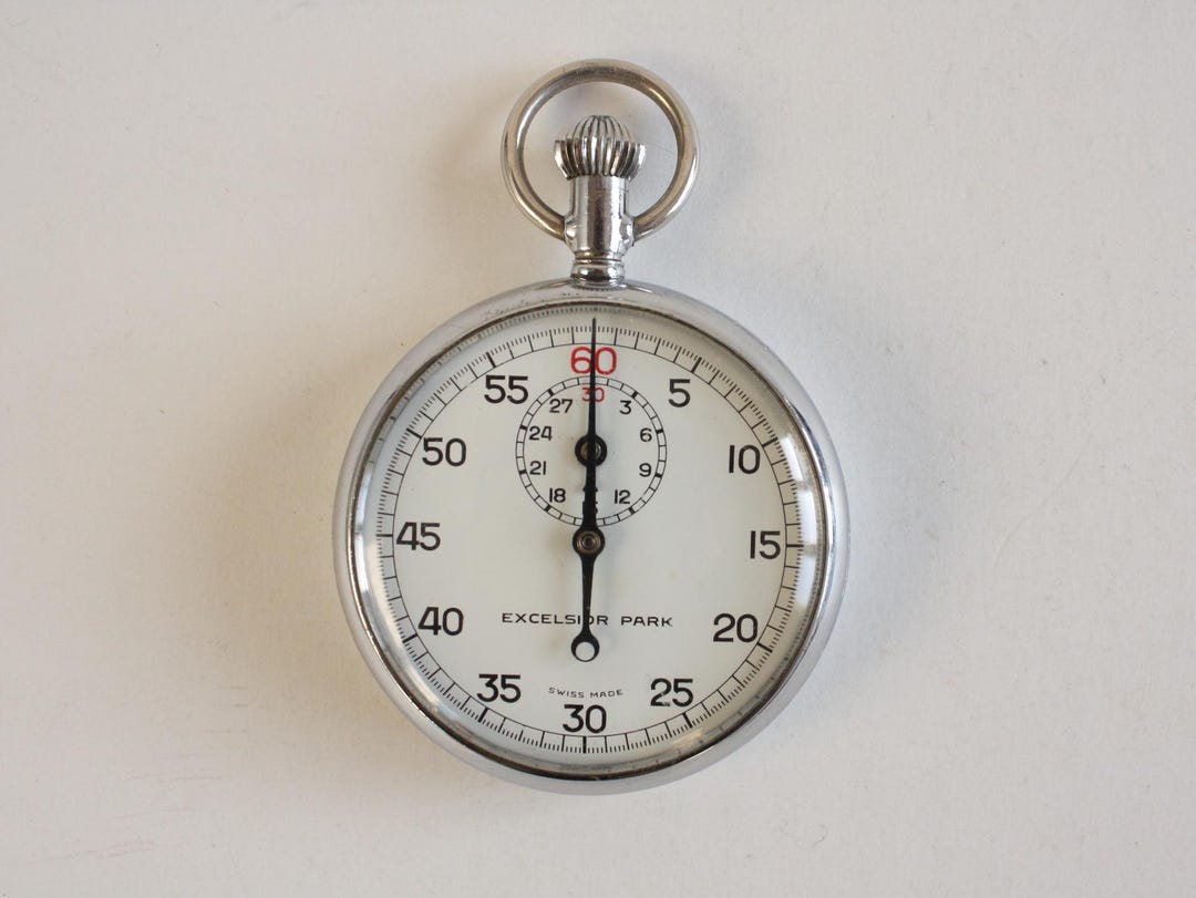 Stopwatch Excelsior Park, Vintage Mechanical Stopwatch, Manual Wind ...