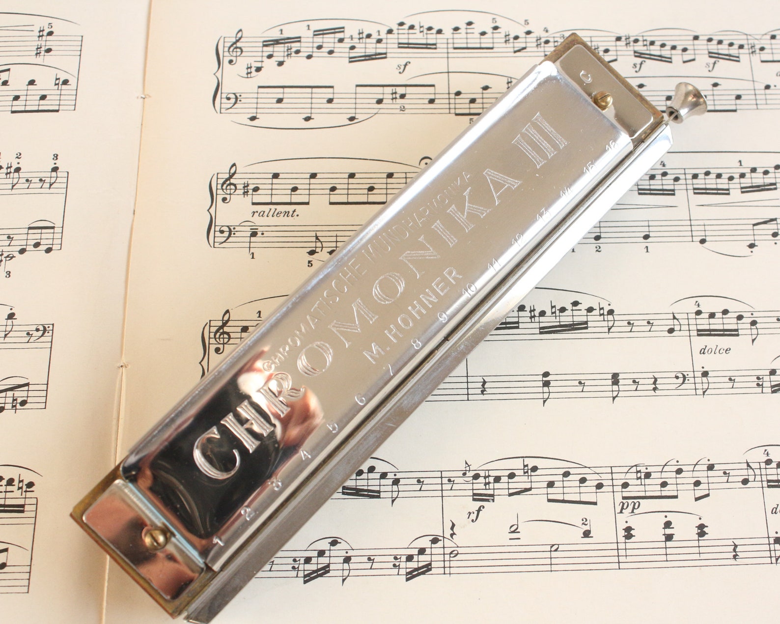 Vintage Harmonica M. Hohner chromonika Iii Key of - Etsy