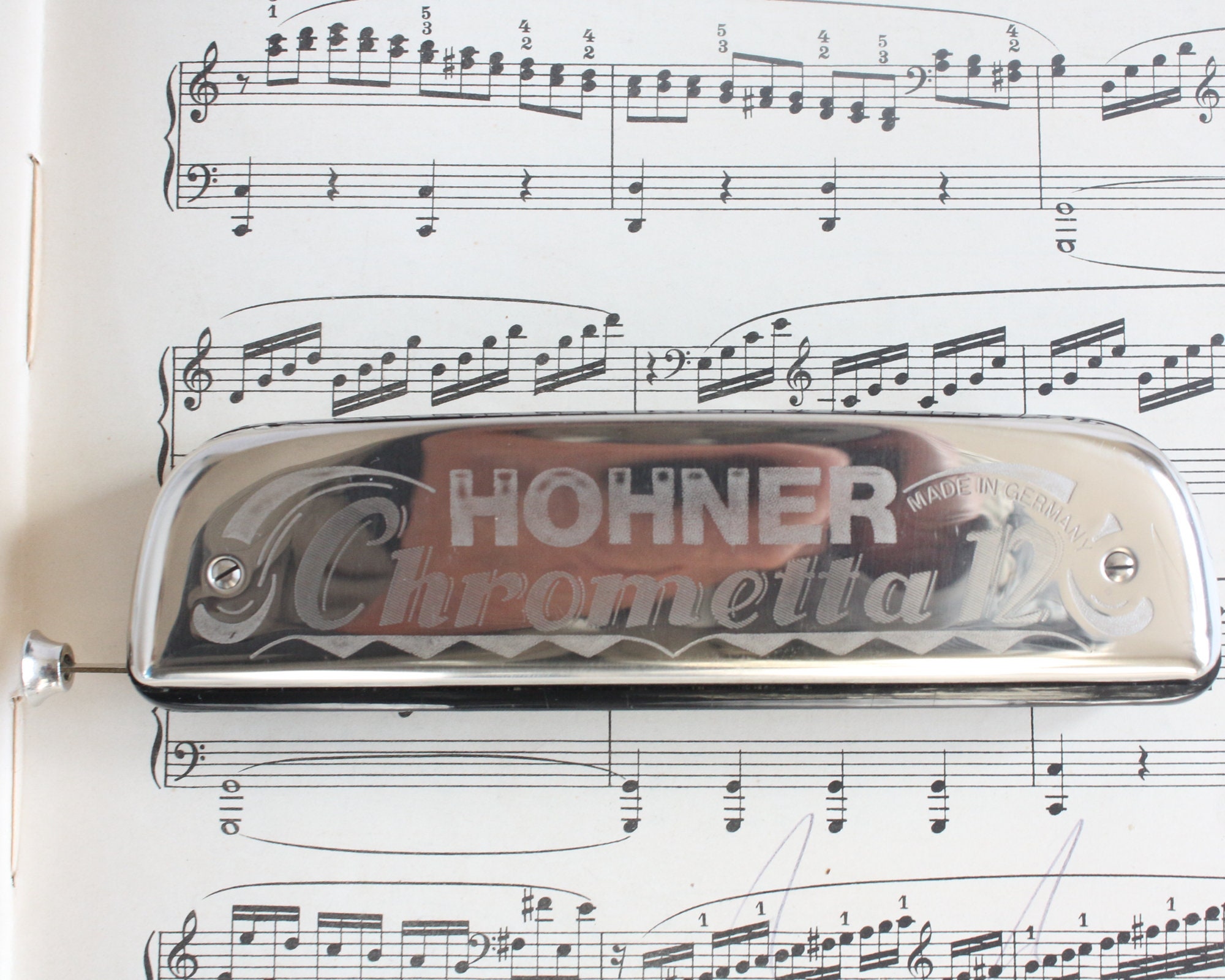 Hohner Chrometta 12 Vintage Harmonica M.Honher Key Of C | Etsy