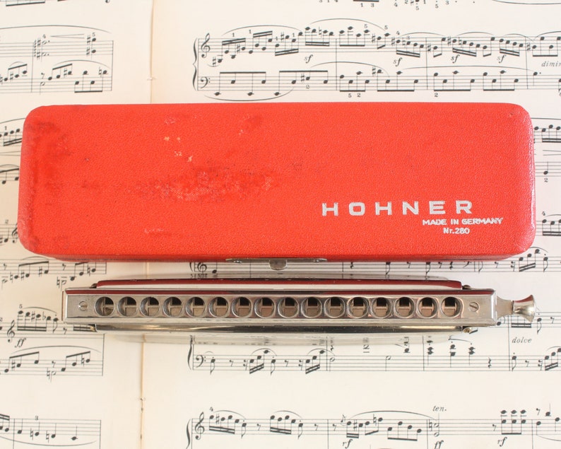 Vintage Harmonica M. Hohner chromonika Iii Key of - Etsy