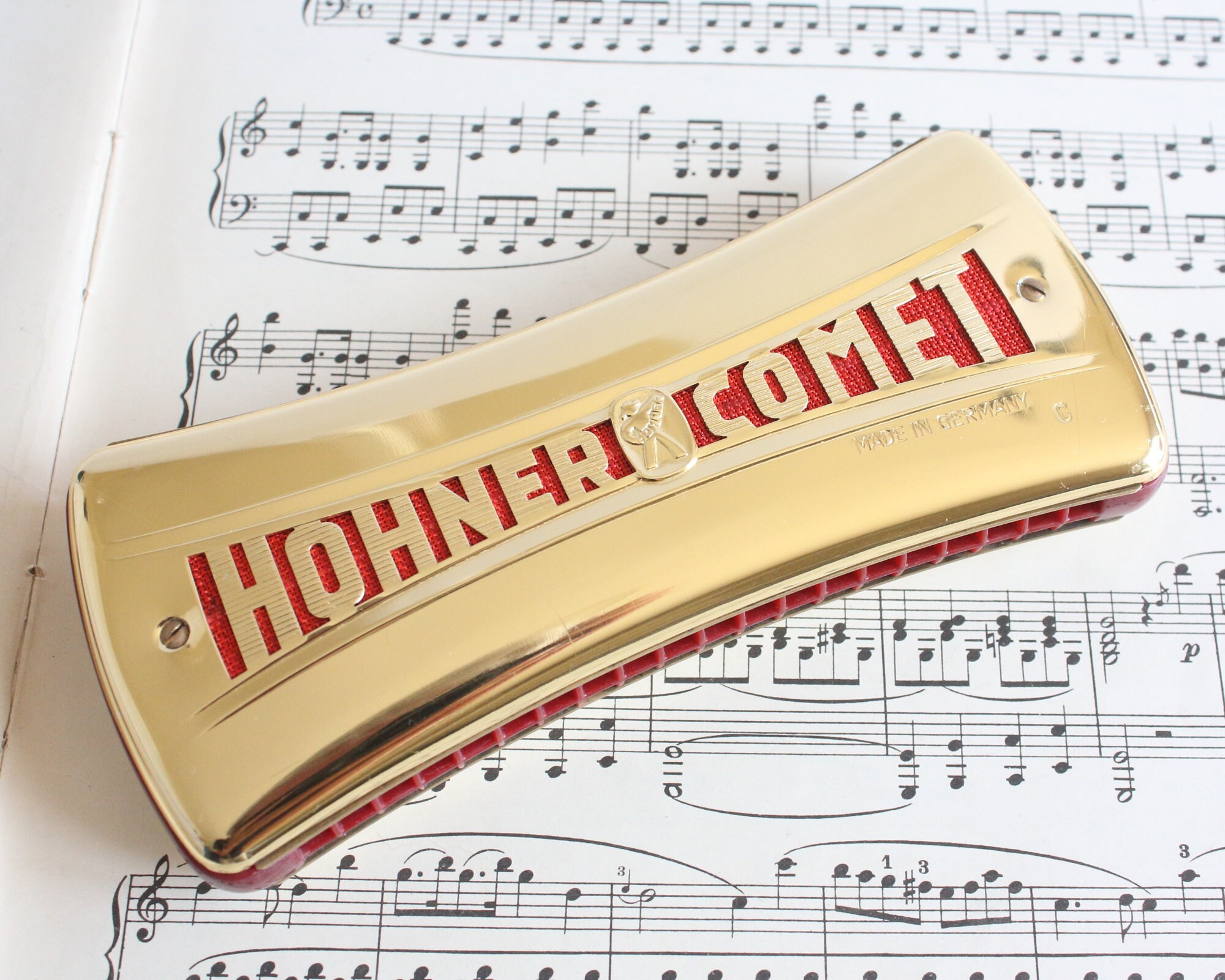 Harmonica Hohner Comet With Original Box Vintage Double Sided - Etsy Canada