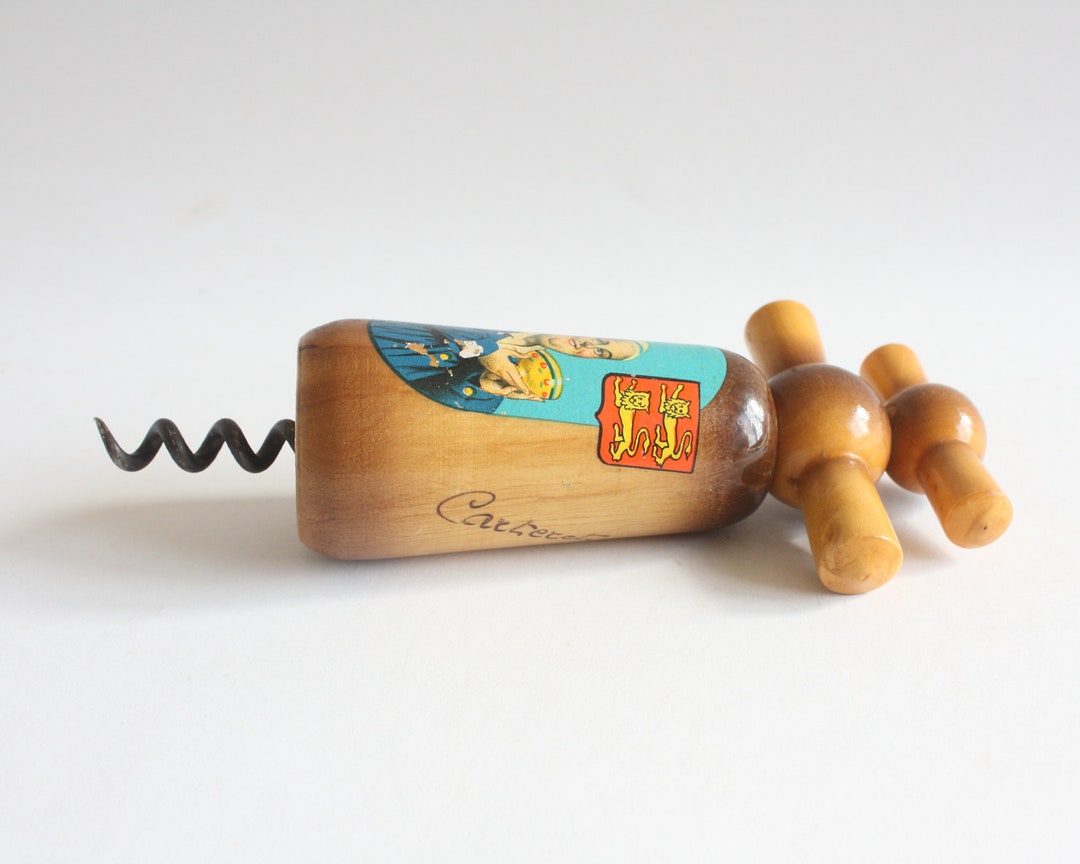 French Wooden Corkscrew Vintage Double Twist Wooden - Etsy