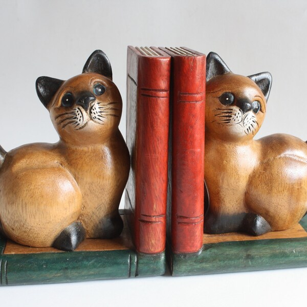 Cat Bookends - Etsy