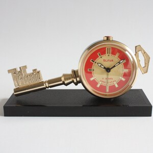 Alarm Clock Slava, Vintage Key Shaped Wind-up Clock, Key of Moscow ...