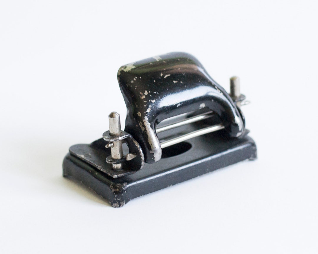 Vintage Office Hole Puncher, Old Desk Perforator - Etsy