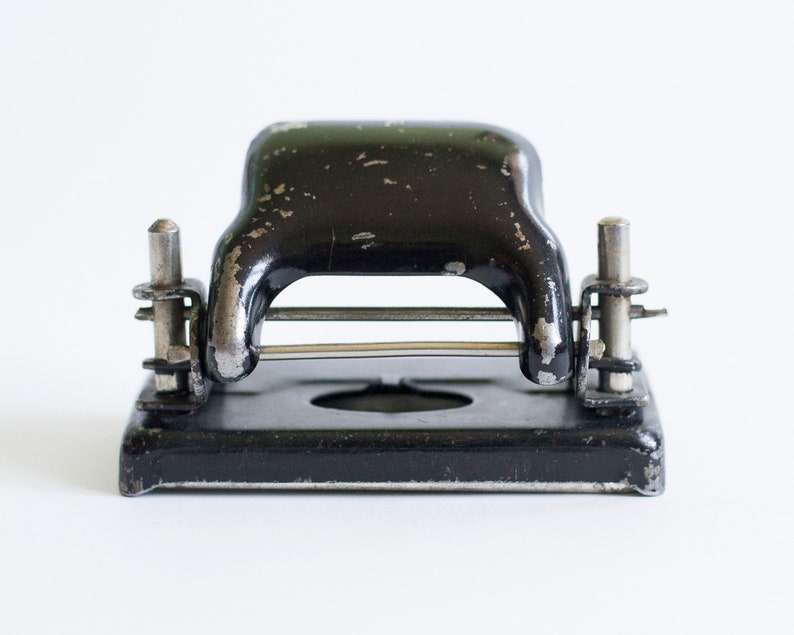 Vintage Office Hole Puncher Old Desk Perforator | Etsy