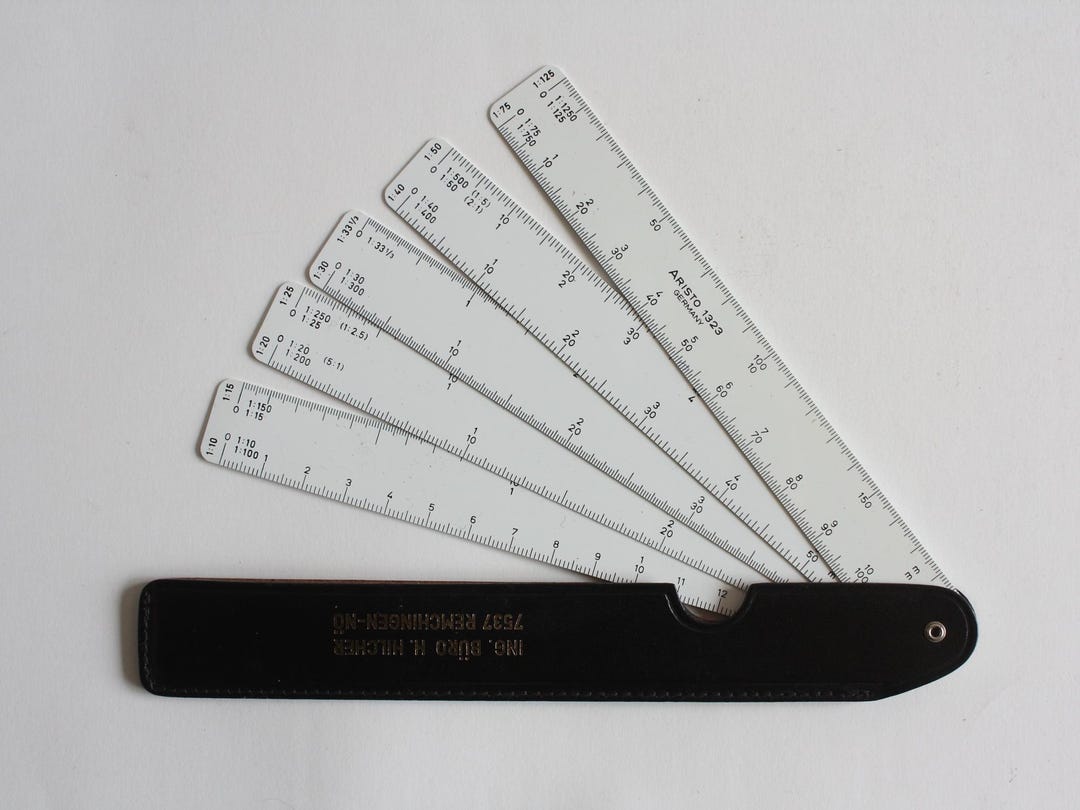 Scale Ruler Aristo 1323 - Fan Scale Ruler - Germany Scale Ruler ...