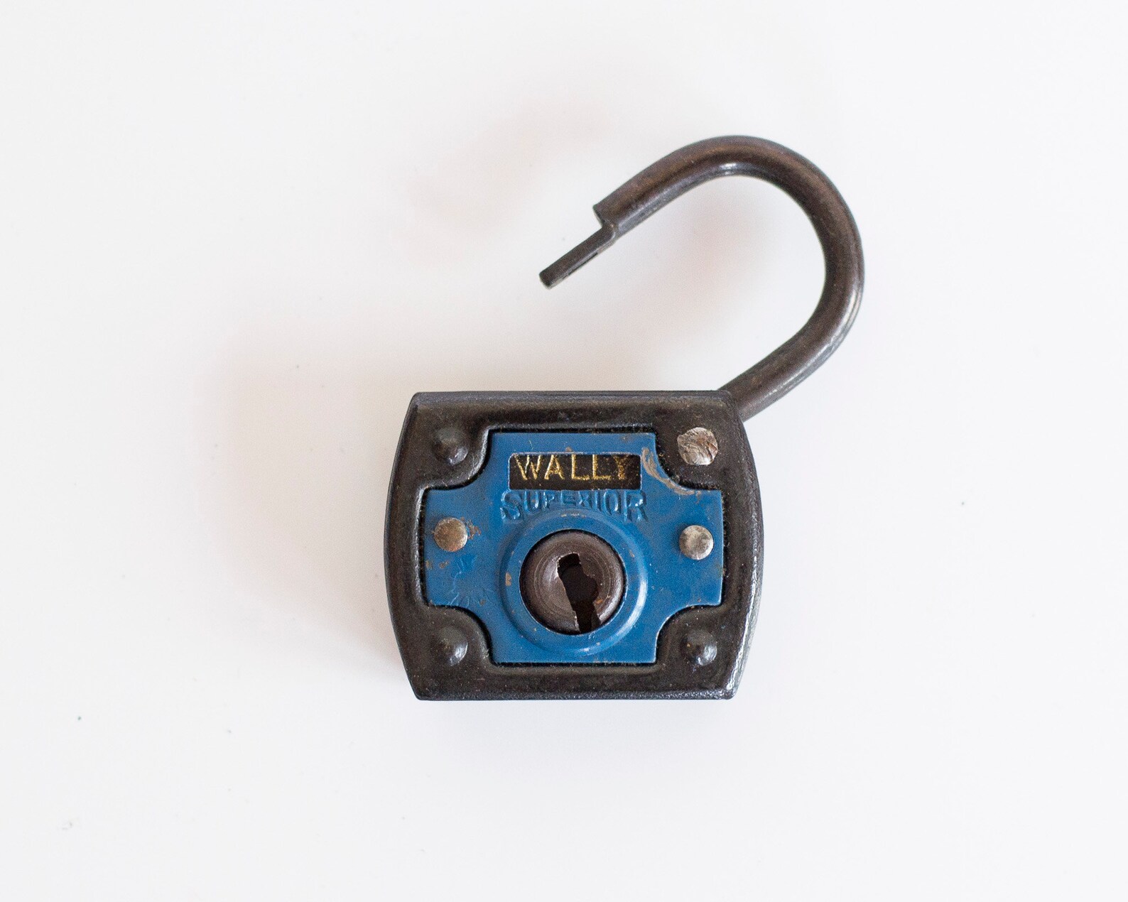 German Padlock wally With Keys Old Blue Padlock | Etsy