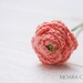 Crochet Ranunculus Flower Easy Crochet Rose Step by step | Etsy
