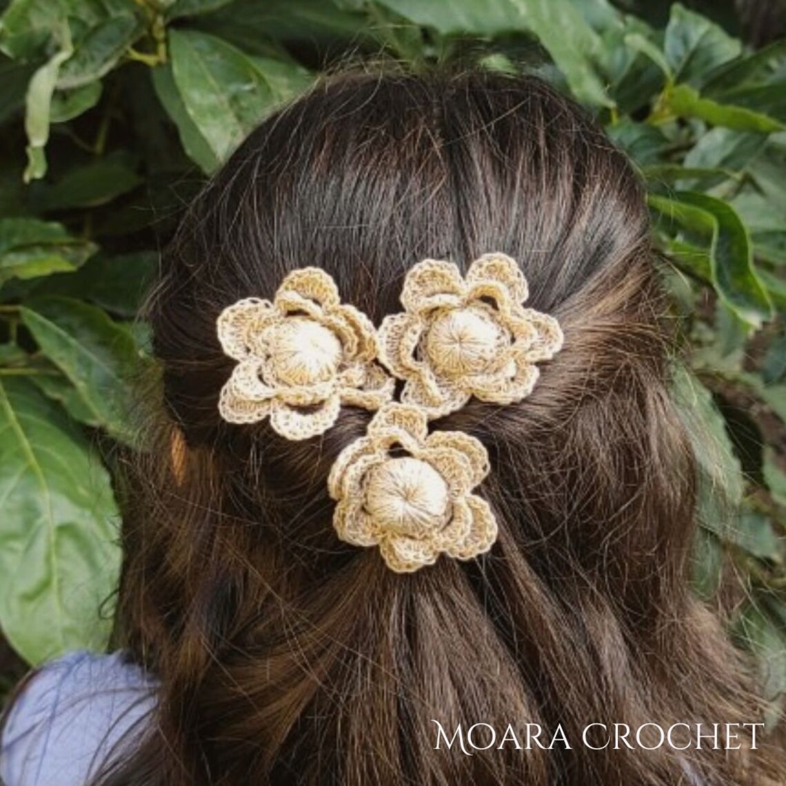 Crochet Irish Lace Flower Pattern - Step by Step Written Crochet Flower ...