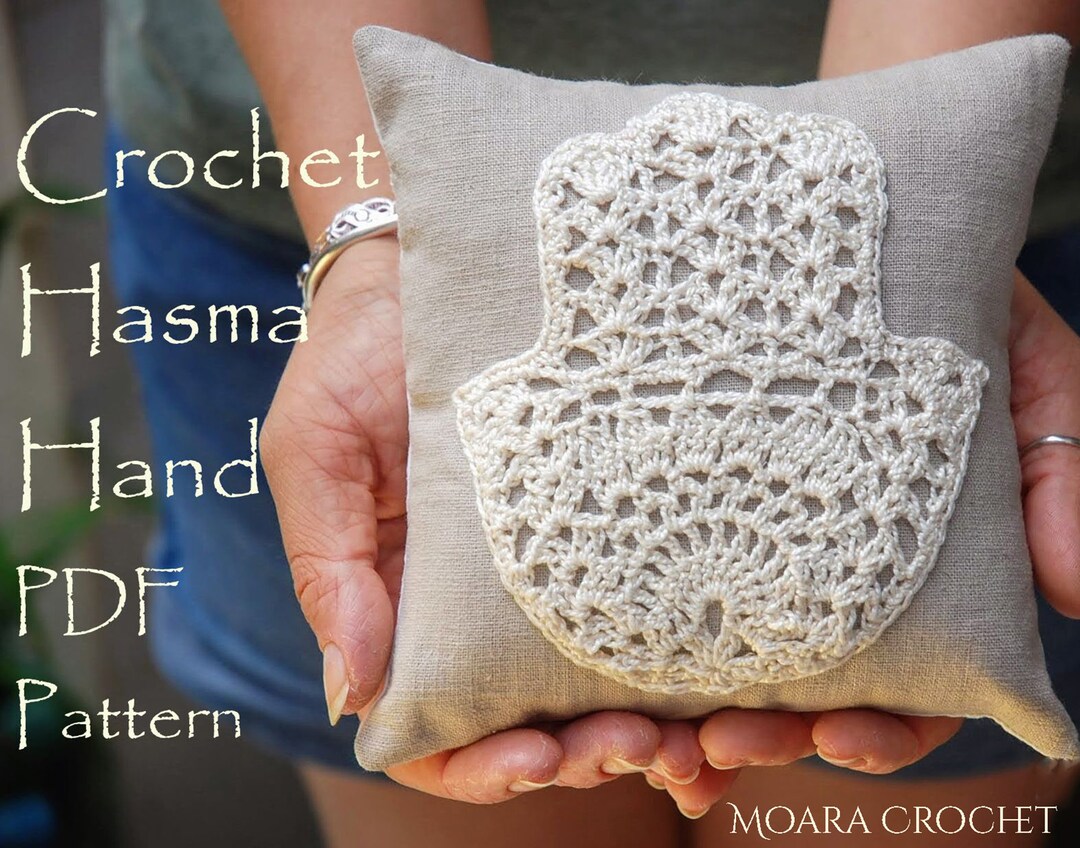 Crochet Motif | Crochet Hamsa | Crochet Pattern | Hand of Fatima ...