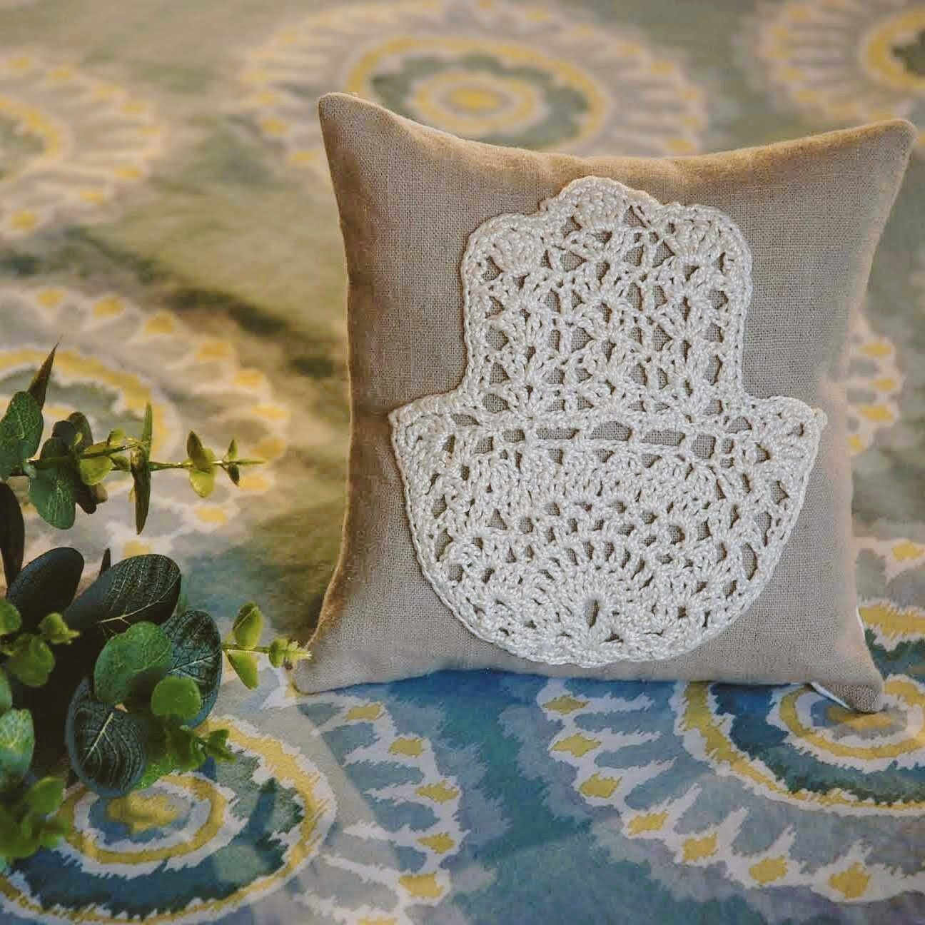 Crochet Motif | Crochet Hamsa | Crochet Pattern | Hand of Fatima ...
