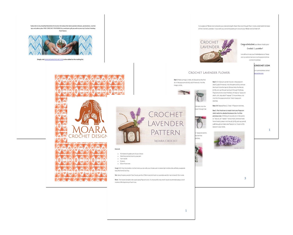 Crochet Leaf Pattern Ginkgo Leaf Including Step by Step - Etsy