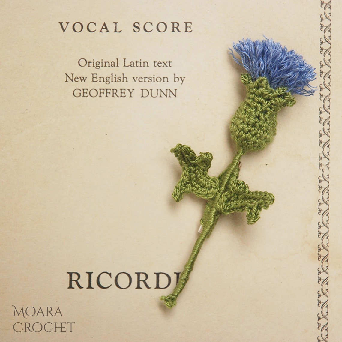 Crochet Thistle Pattern - Step by Step Crochet Flower Pattern With ...