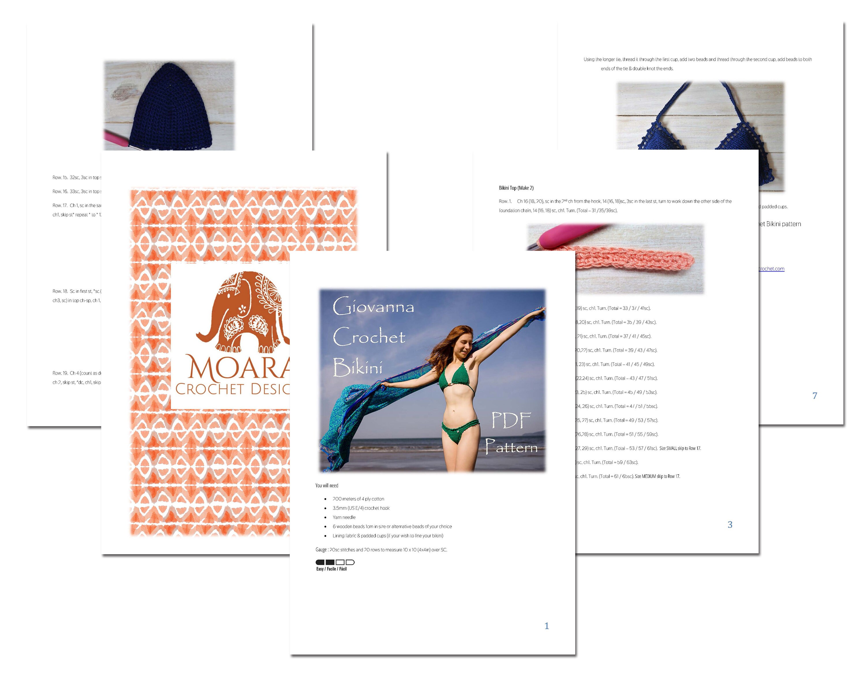 Crochet Bikini PDF With HIDDEN ELASTIC | Bikini Bottoms Pdf | Crochet ...