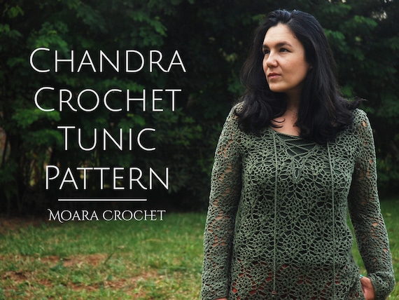 Chandra Crochet Tunic Pattern Step by Step Written Photo - Etsy