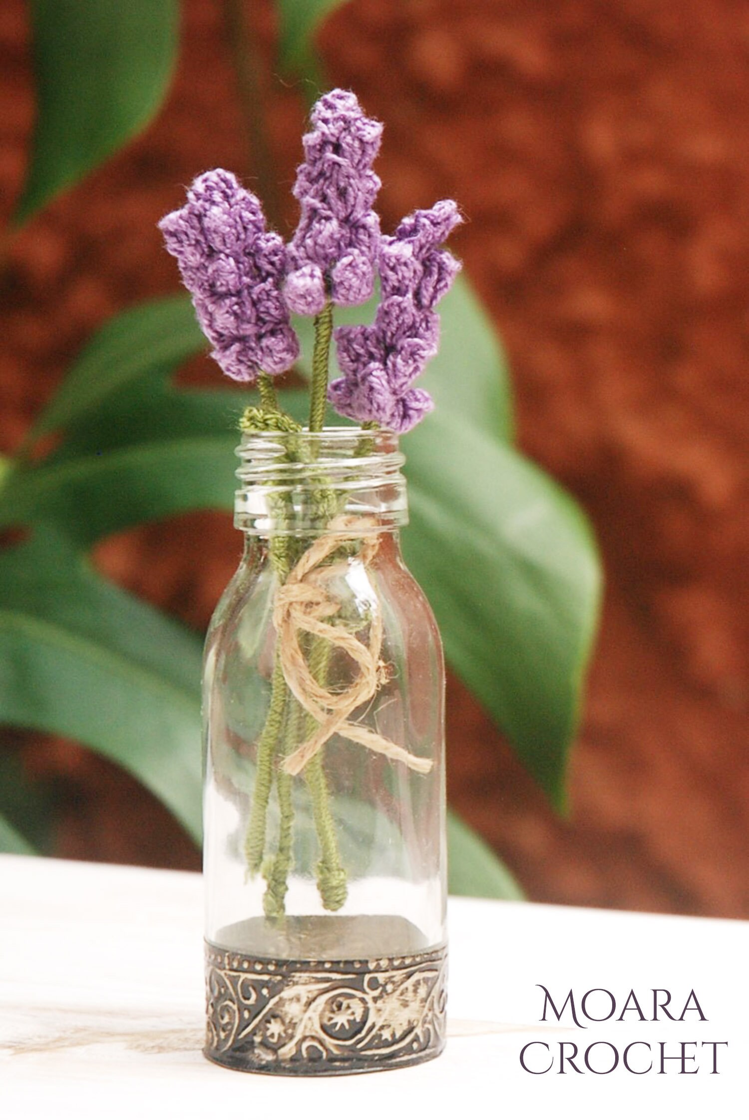 Crochet Lavender Pattern - Step by Step Crochet Flower Pattern With ...