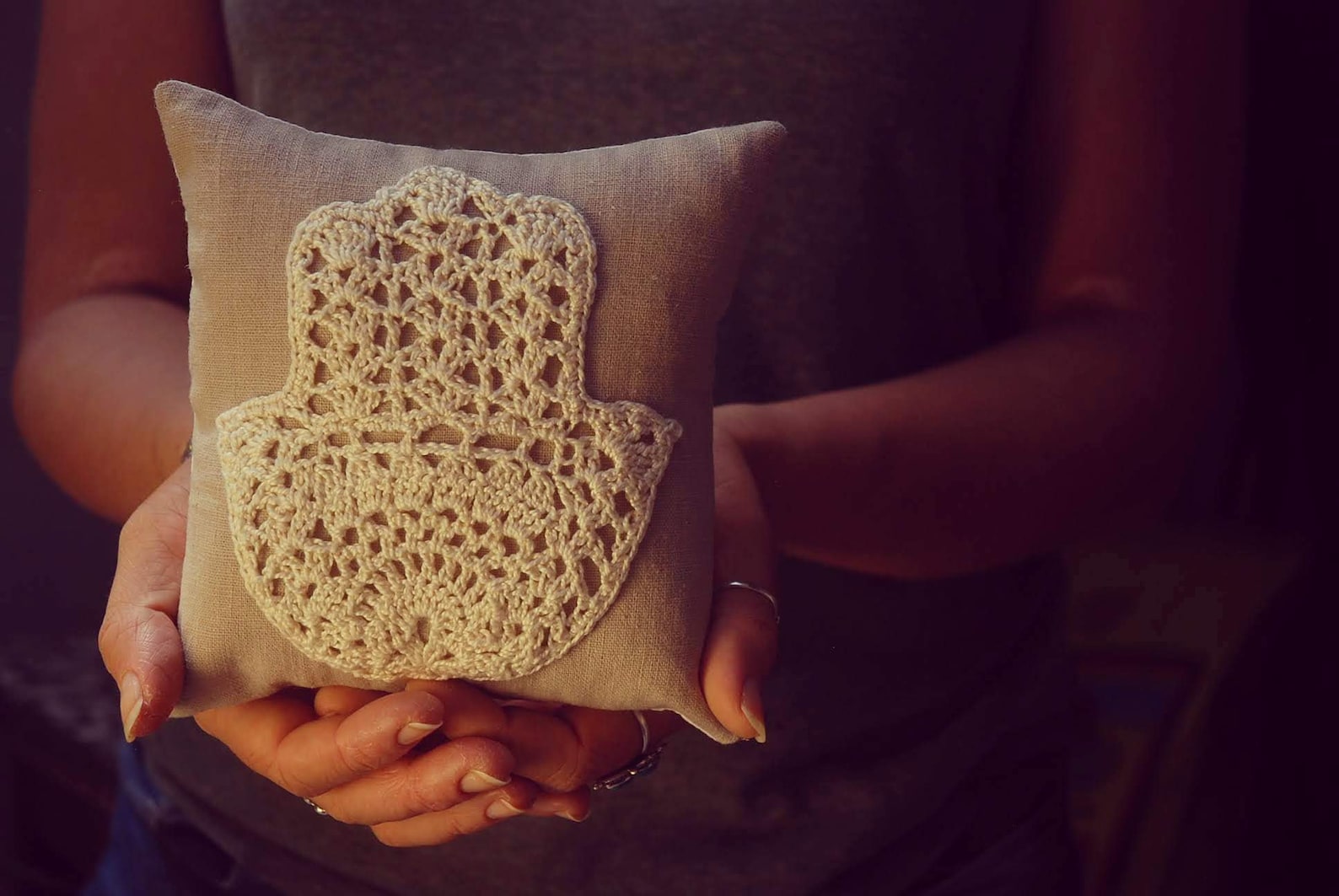 Crochet Motif | Crochet Hamsa | Crochet Pattern | Hand of Fatima ...