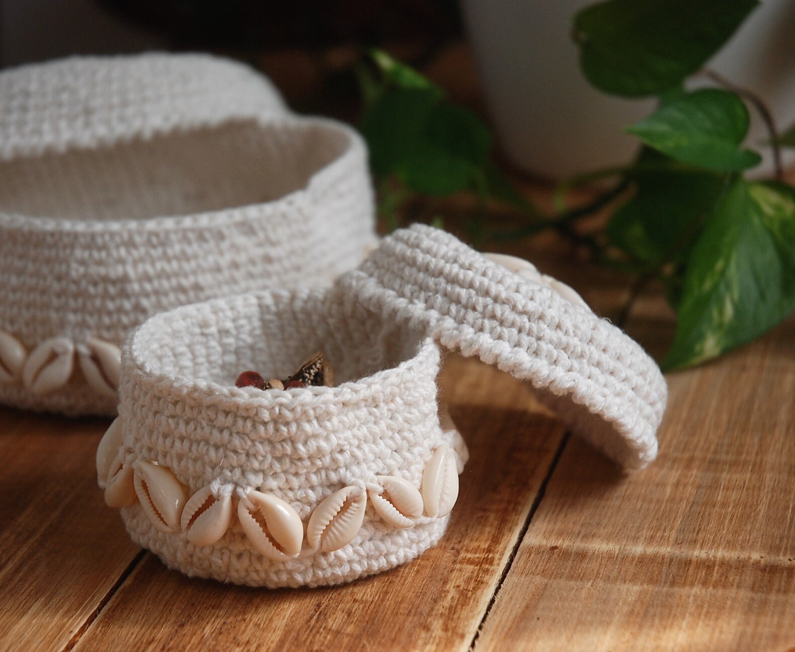 Crochet Pattern Crochet Box Crochet Basket Cowrie Shell | Etsy