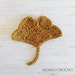 Crochet Leaf Pattern - Ginkgo Leaf Including Step by Step Written ...